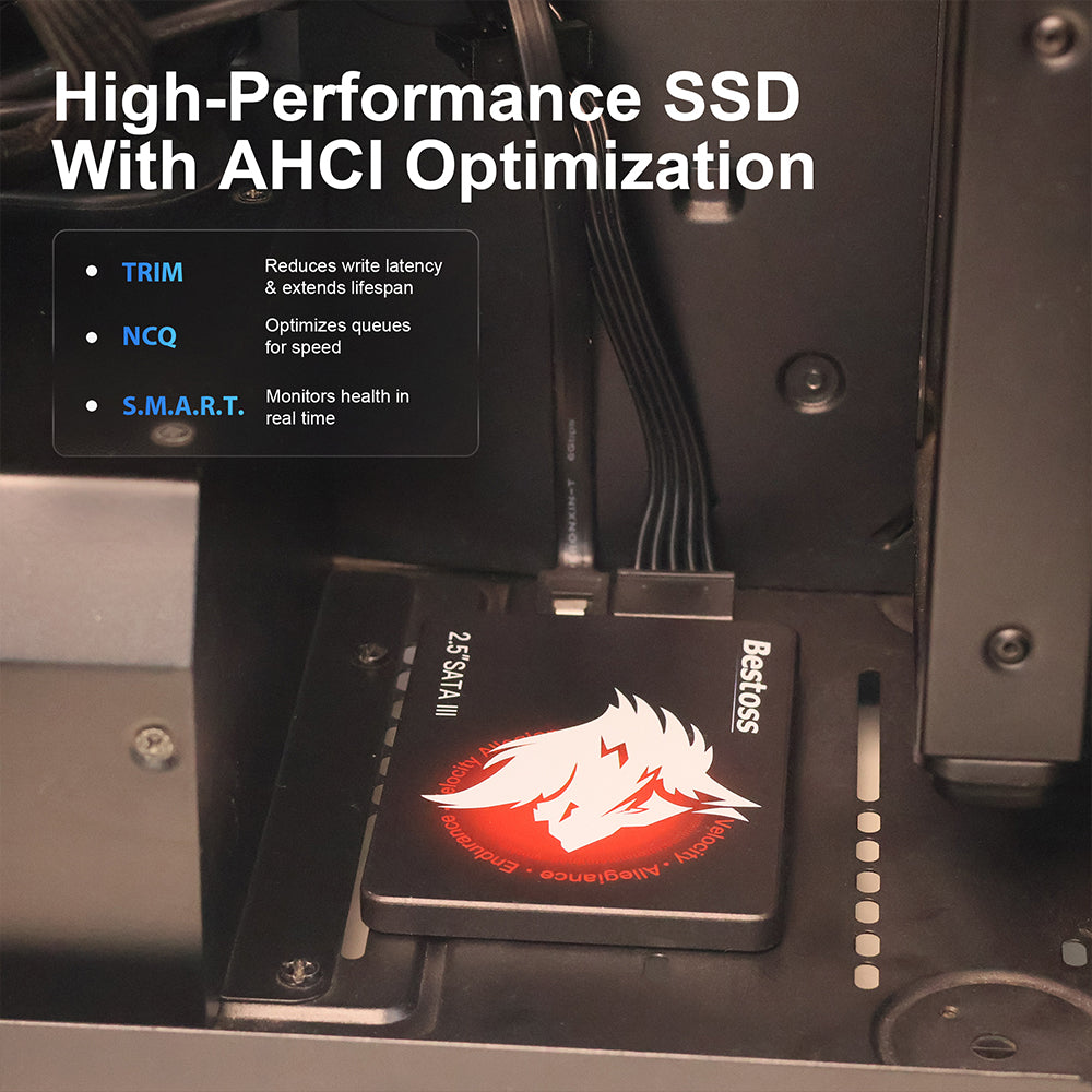 256GB 2.5" SSD Internal Hard Drive for Pc or Laptop, SATA III 6Gb/s In ...
